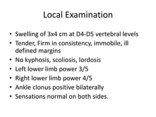 Infective spondylodiscitis case 2 | PPTX