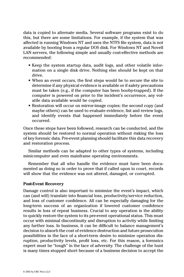 Chapter 12 - Computer Forensics | PDF