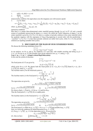 Hopf-Bifurcation Ina Two Dimensional Nonlinear Differential Equation | PDF