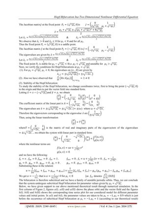 Hopf-Bifurcation Ina Two Dimensional Nonlinear Differential Equation | PDF