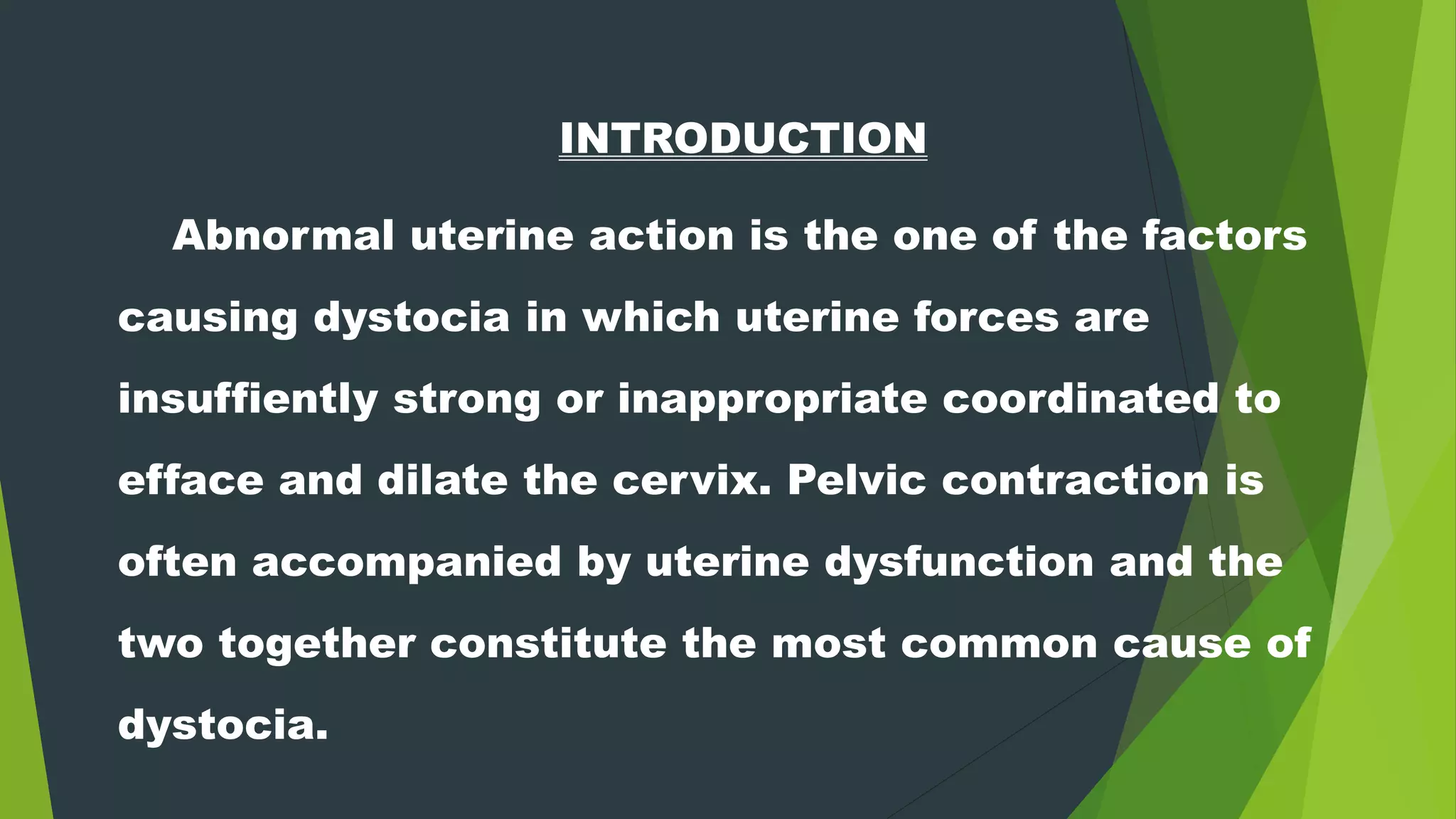 Abnormal Uterine Action | PPTX