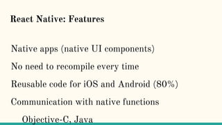 React Native: Developing an app similar to Uber in JavaScript | PPT