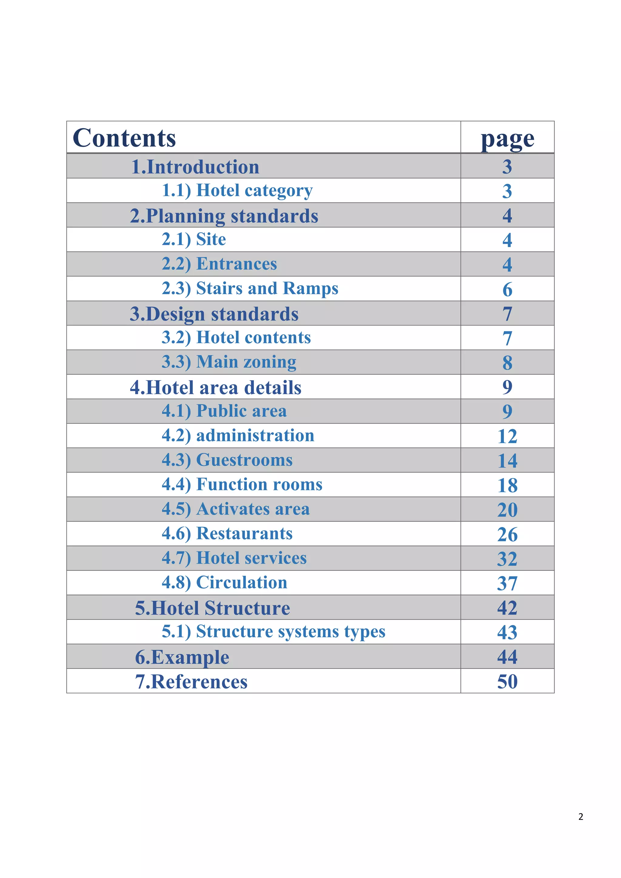 4 star hotels design standards أسس تصميم فندق | PDF