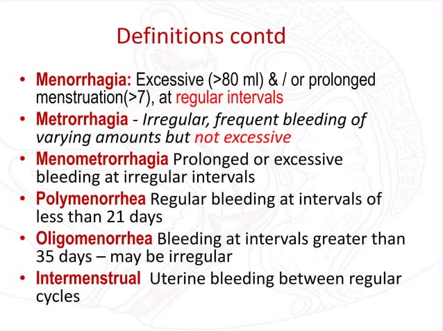 AUB : Definition, Epidemology and Causes | PPT