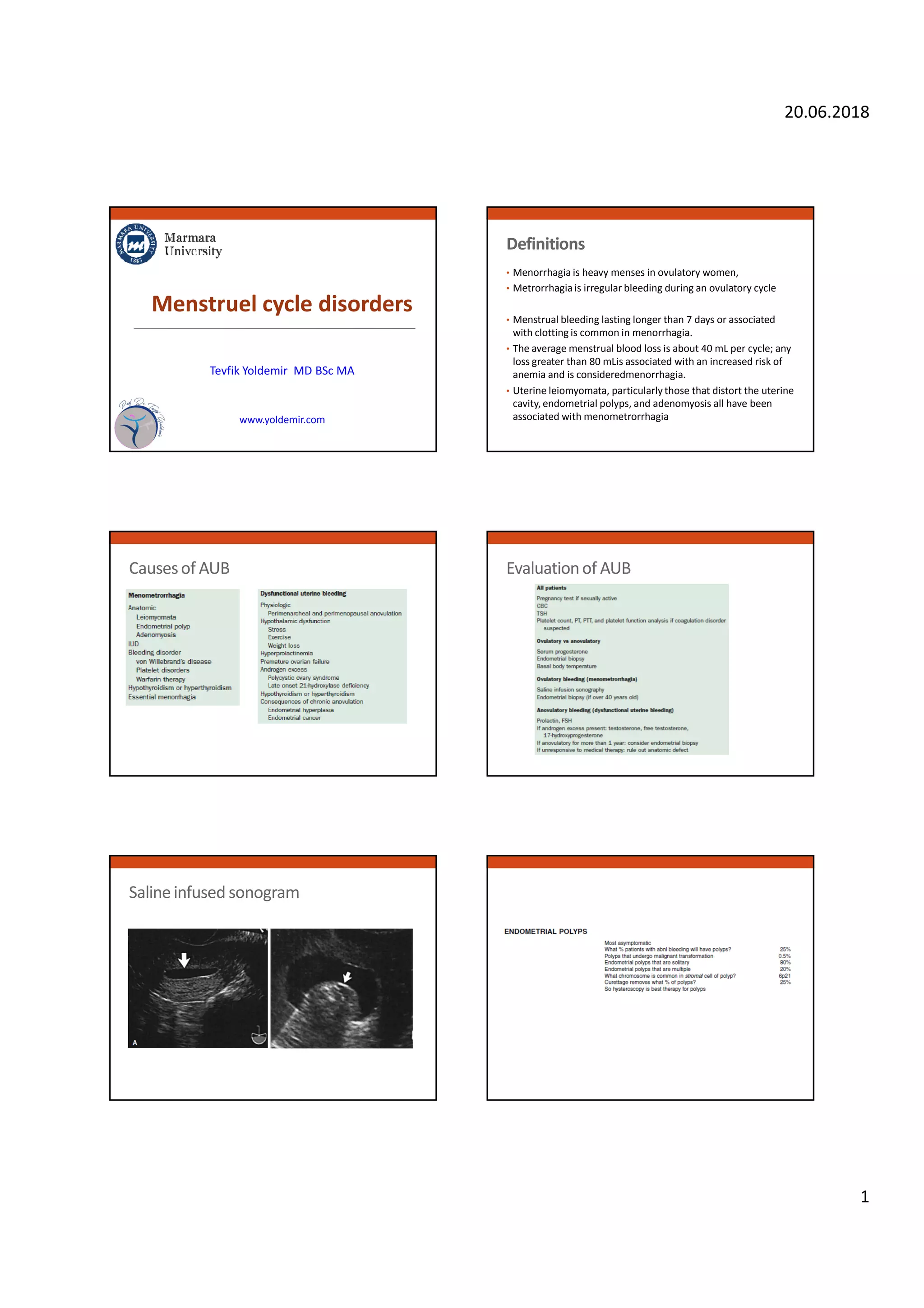 Abnormal uterine bleeding | PDF