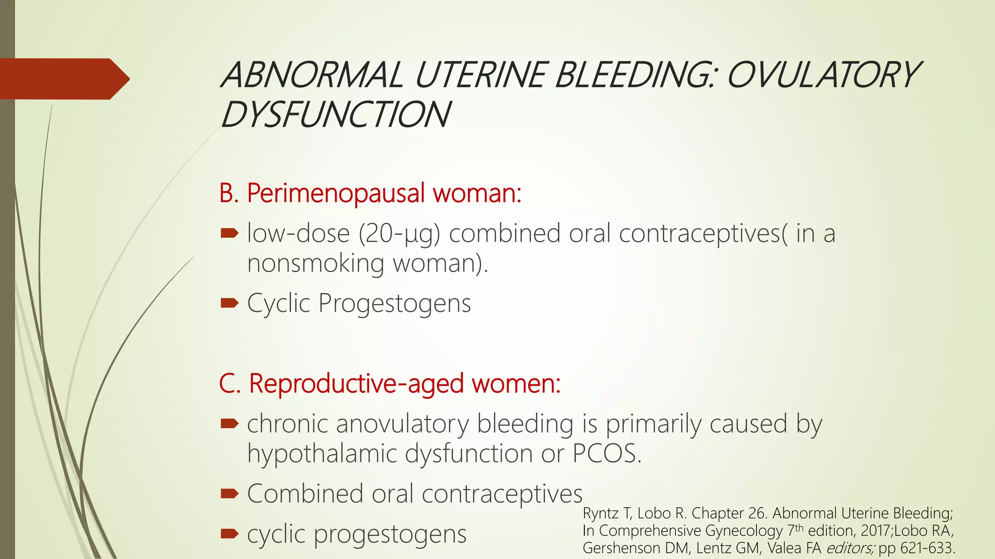 Abnormal Uterine Bleeding | PPTX