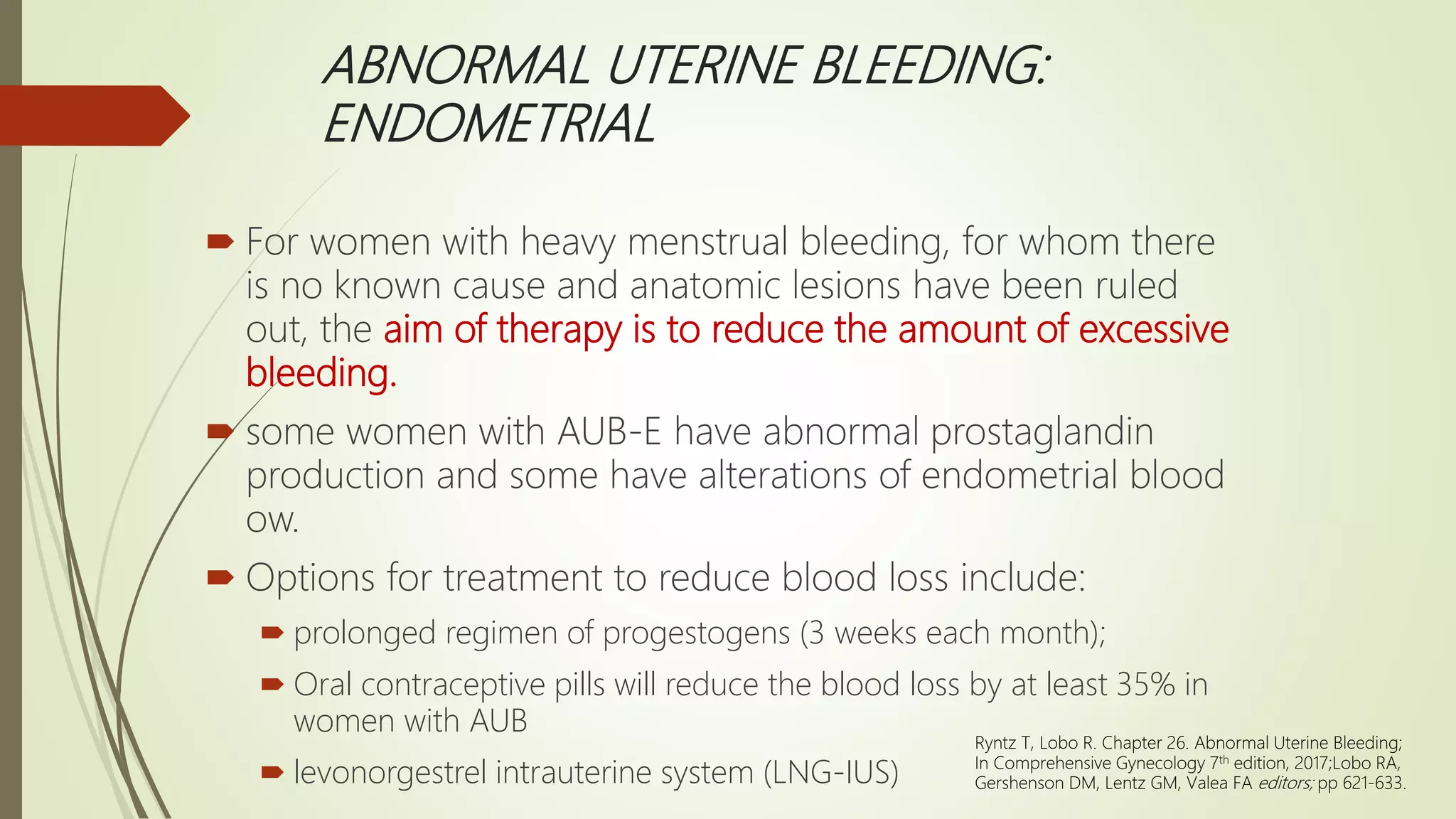 Abnormal Uterine Bleeding | PPTX