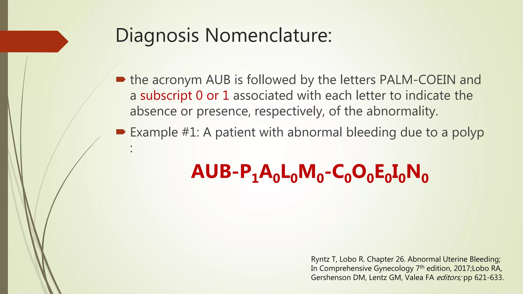 Abnormal Uterine Bleeding | PPTX