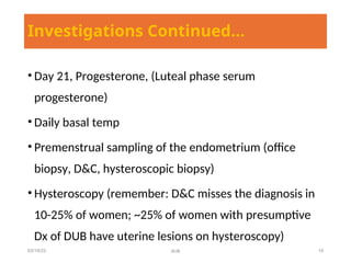 Abnormal uterine bleeding for nurse AUB.ppt