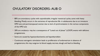 Abnormal Uterine bleeding- polyp, adenomyosis | PPTX