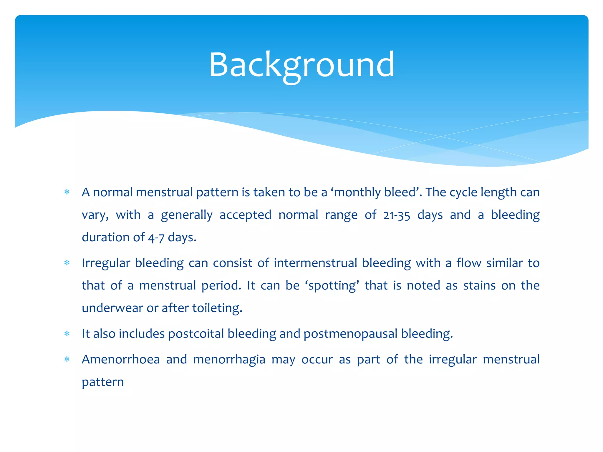 Abnormal uterine bleeding | PDF