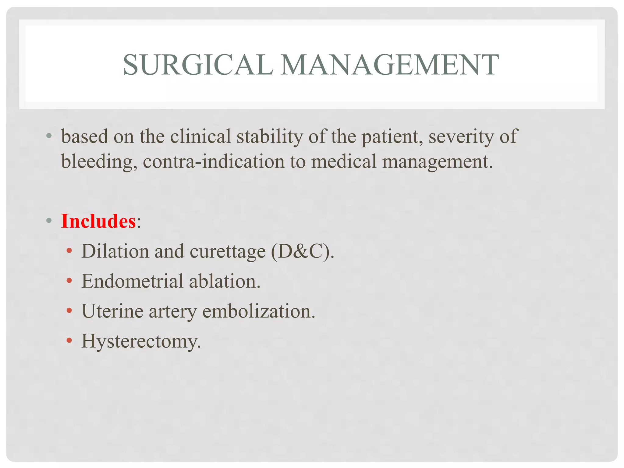 ACUTE ABNORMAL UTERINE BLEEDING | PPTX