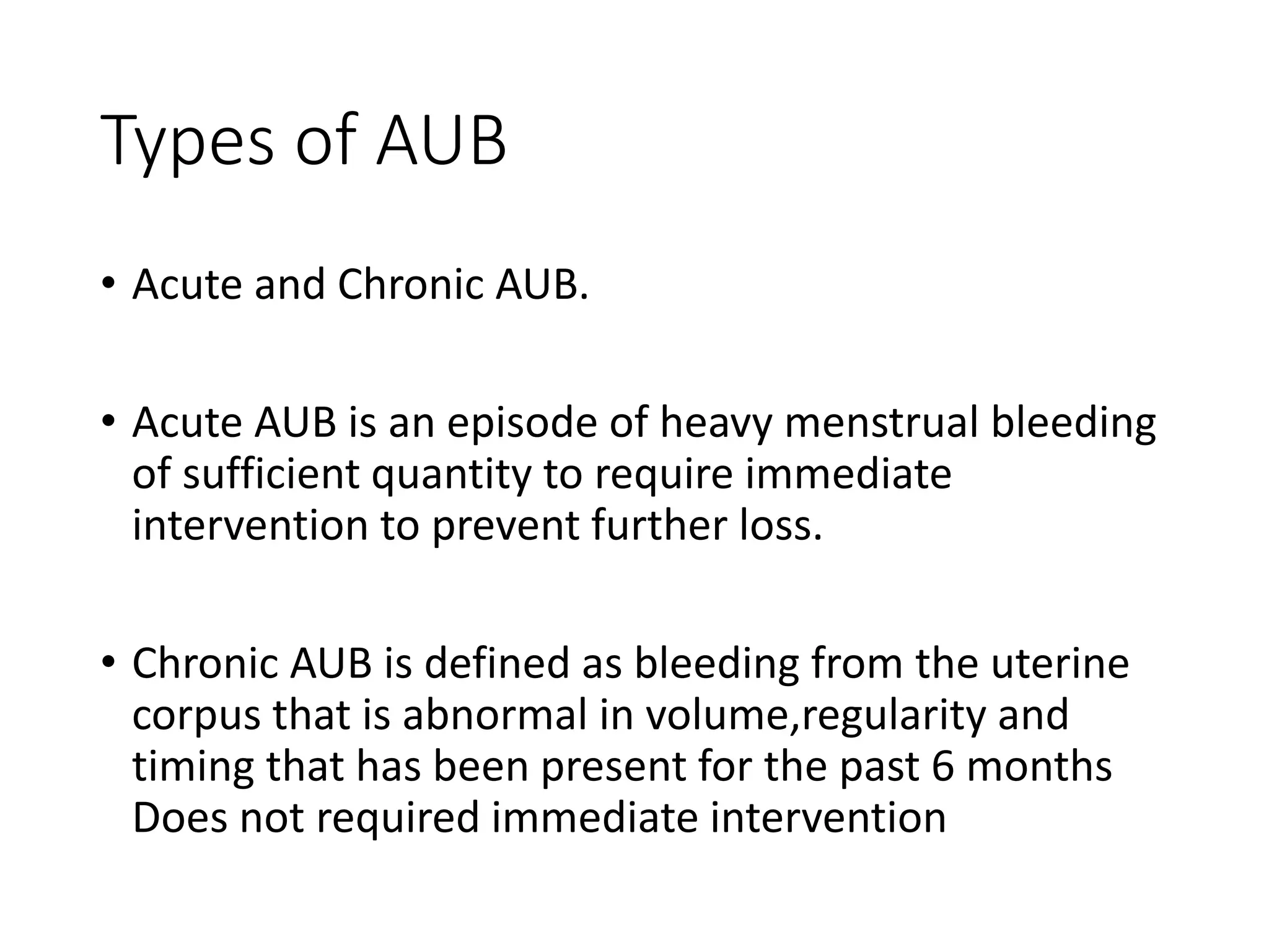 Abnormal Uterine Bleeding Ppt