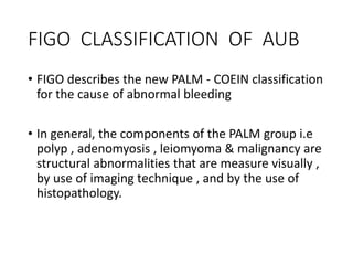 Abnormal uterine bleeding | PPTX