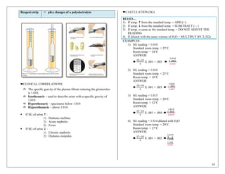 analysis of urine and other body fluids transes | PDF