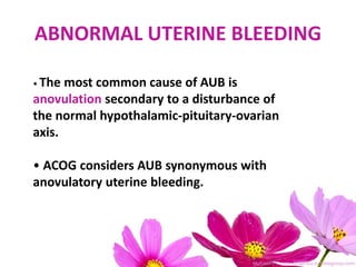 AUB in ADOLESCENTS Dr. Jyoti Bhaskar Dr. Sharda Jain Dr. Jyoti Agarwal ...