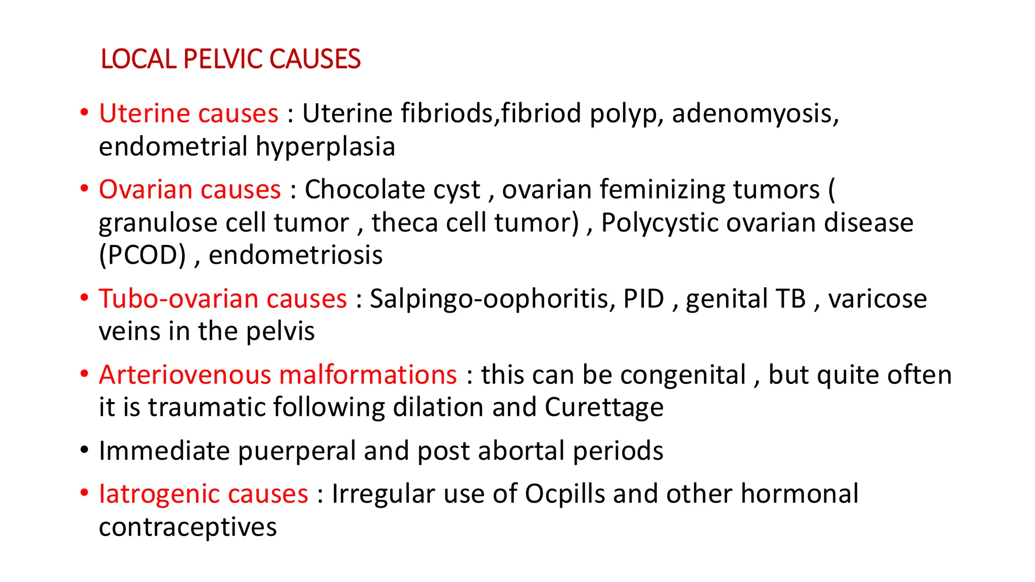 Abnormal uterine bleeding definition ppt | PDF