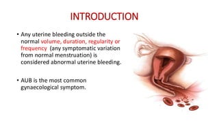 Abnormal uterine bleeding definition ppt | PDF