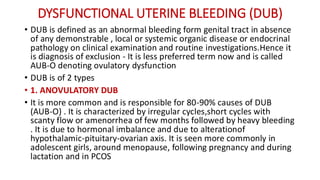 Abnormal uterine bleeding definition ppt | PDF