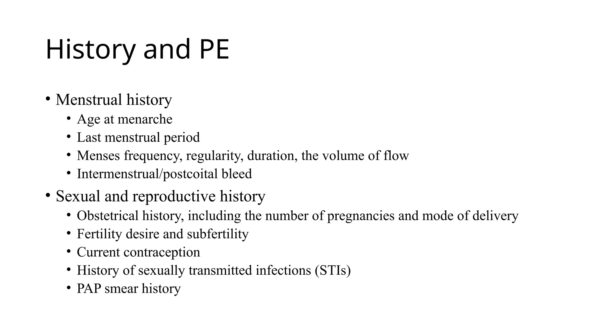 management of abnormal uterine bleeding. | PPTX