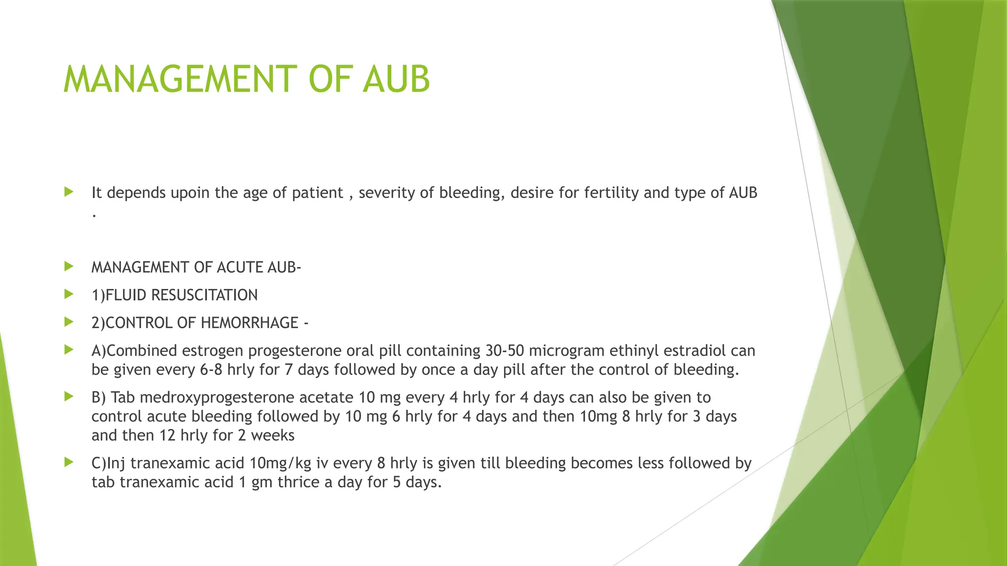 AUB menstrual cycle ppt fir diwgidvysrsvbj | PPT