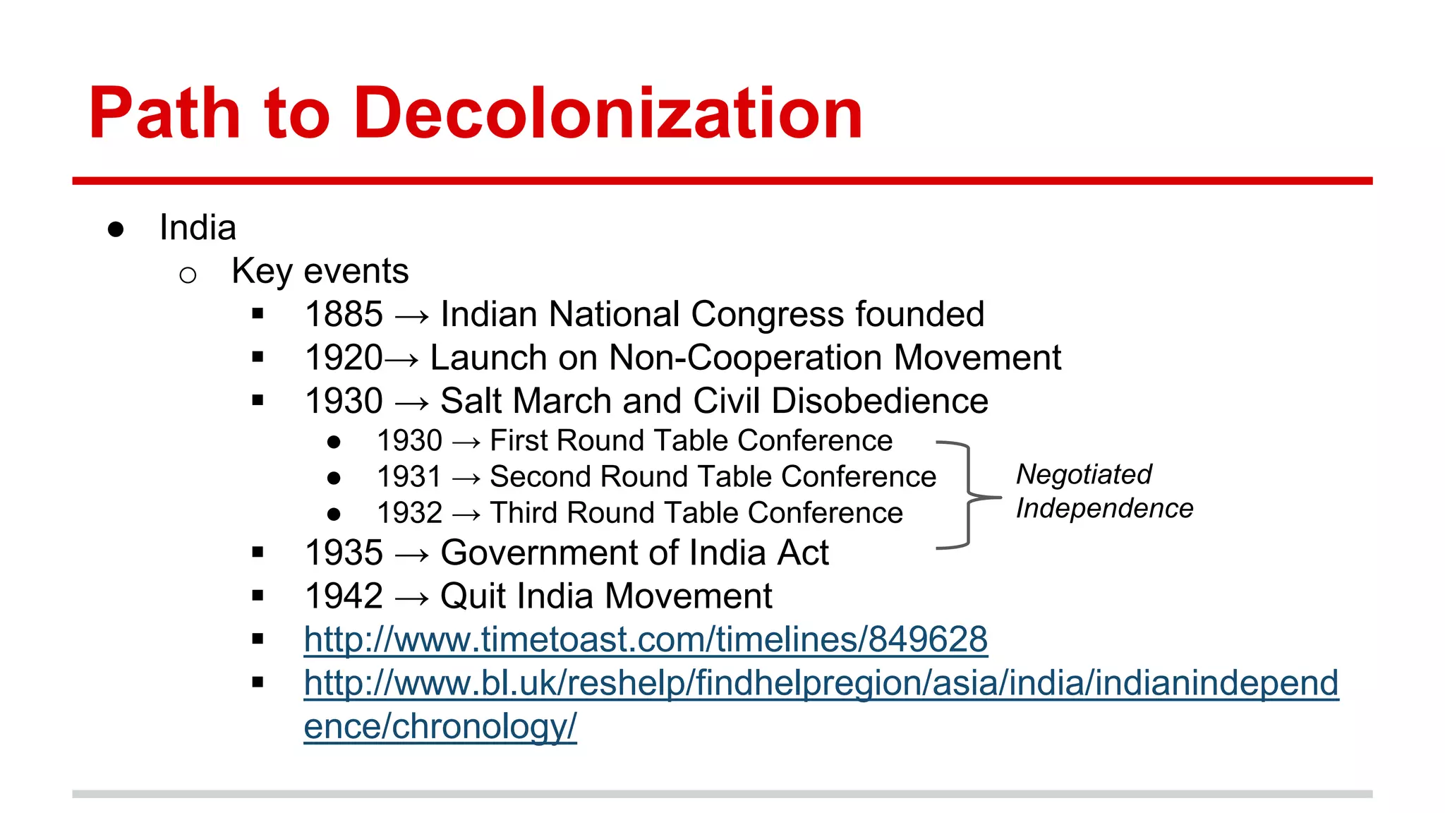 Decolonization: Inda vs. Kenya | PPTX