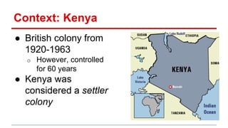 Decolonization: Inda vs. Kenya | PPTX