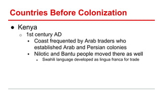 Decolonization: Inda vs. Kenya | PPTX