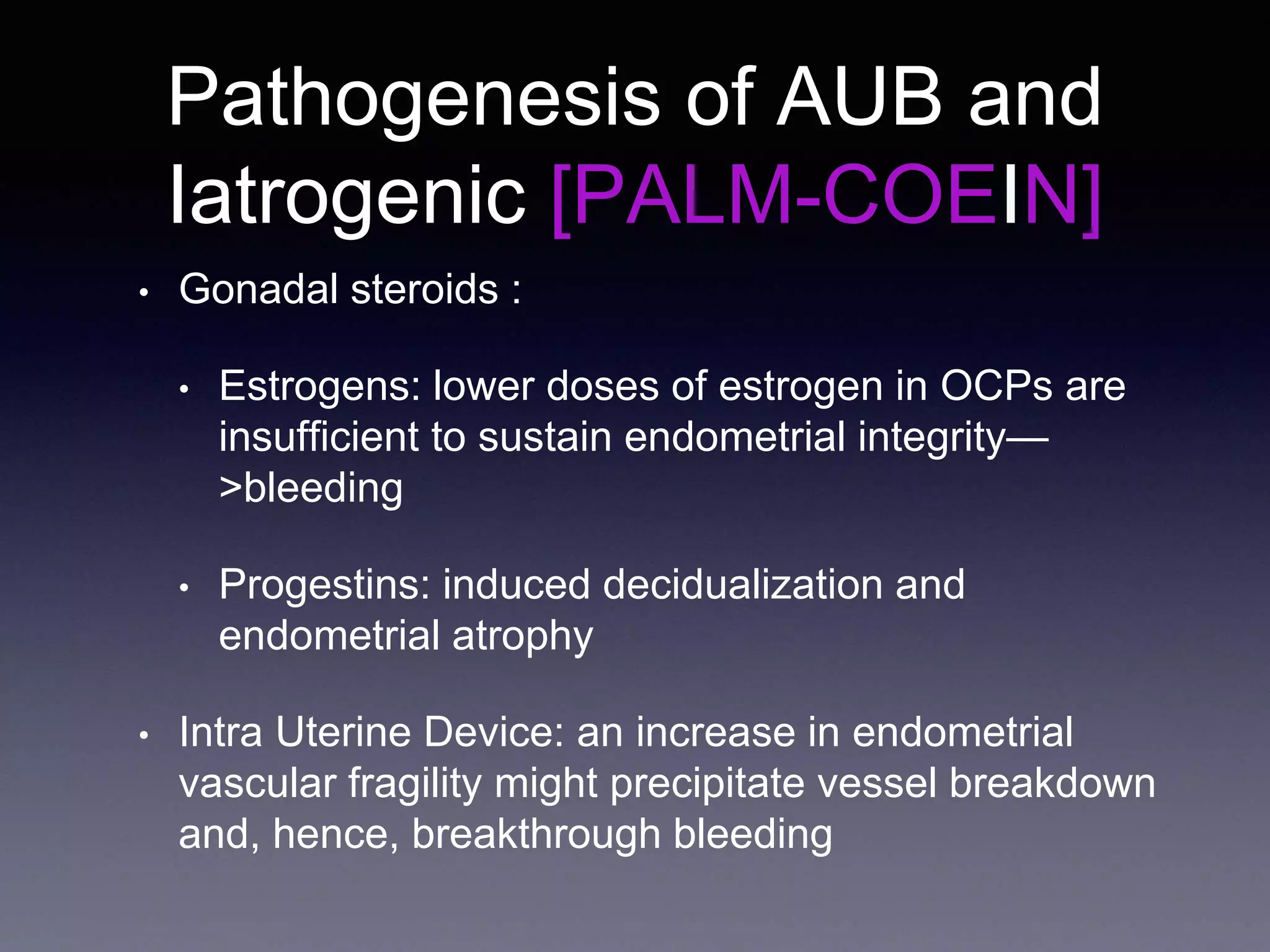 Aub patogenesis | PPT