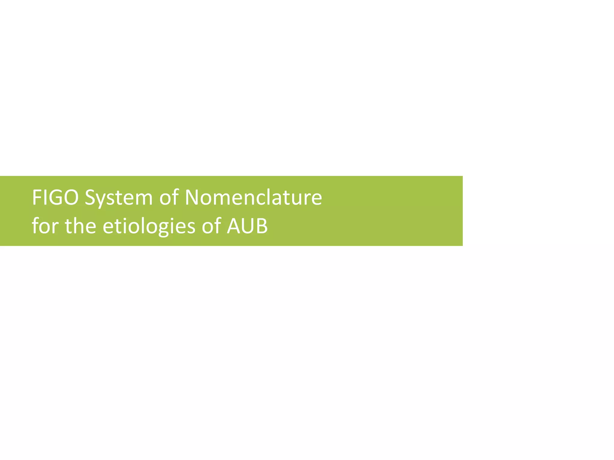 AUB in reproductive age group women | PPTX