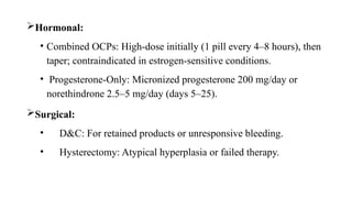 Abnormal Uterine Bleeding (AUB) in gynaecology | PPTX