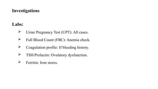 Abnormal Uterine Bleeding (AUB) in gynaecology | PPTX