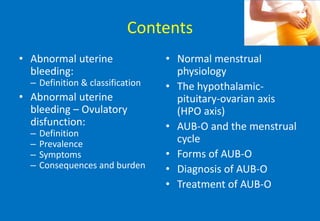 Abnormal Uterine Bleeding | PPTX