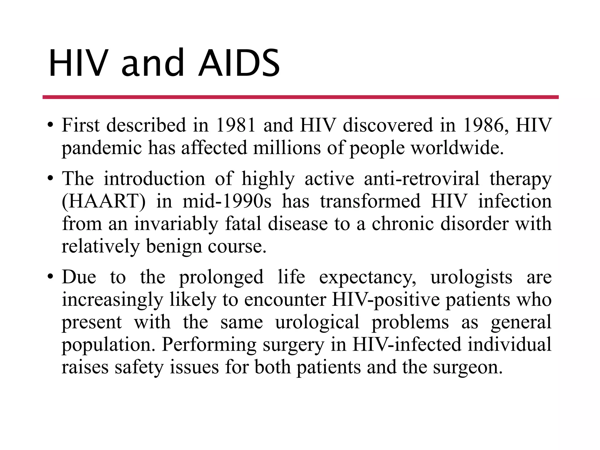 HIV and Tuberculosis of Urinary Tract: What is The Role of Urologists ...