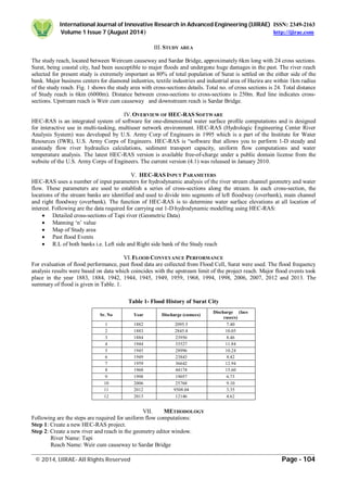 APPLICATION OF 1-D HEC-RAS MODEL IN DESIGN OF CHANNELS | PDF
