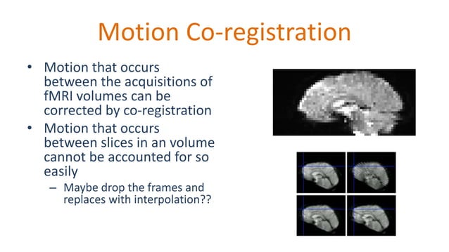 Introduction to resting state fMRI preprocessing and analysis | PPTX