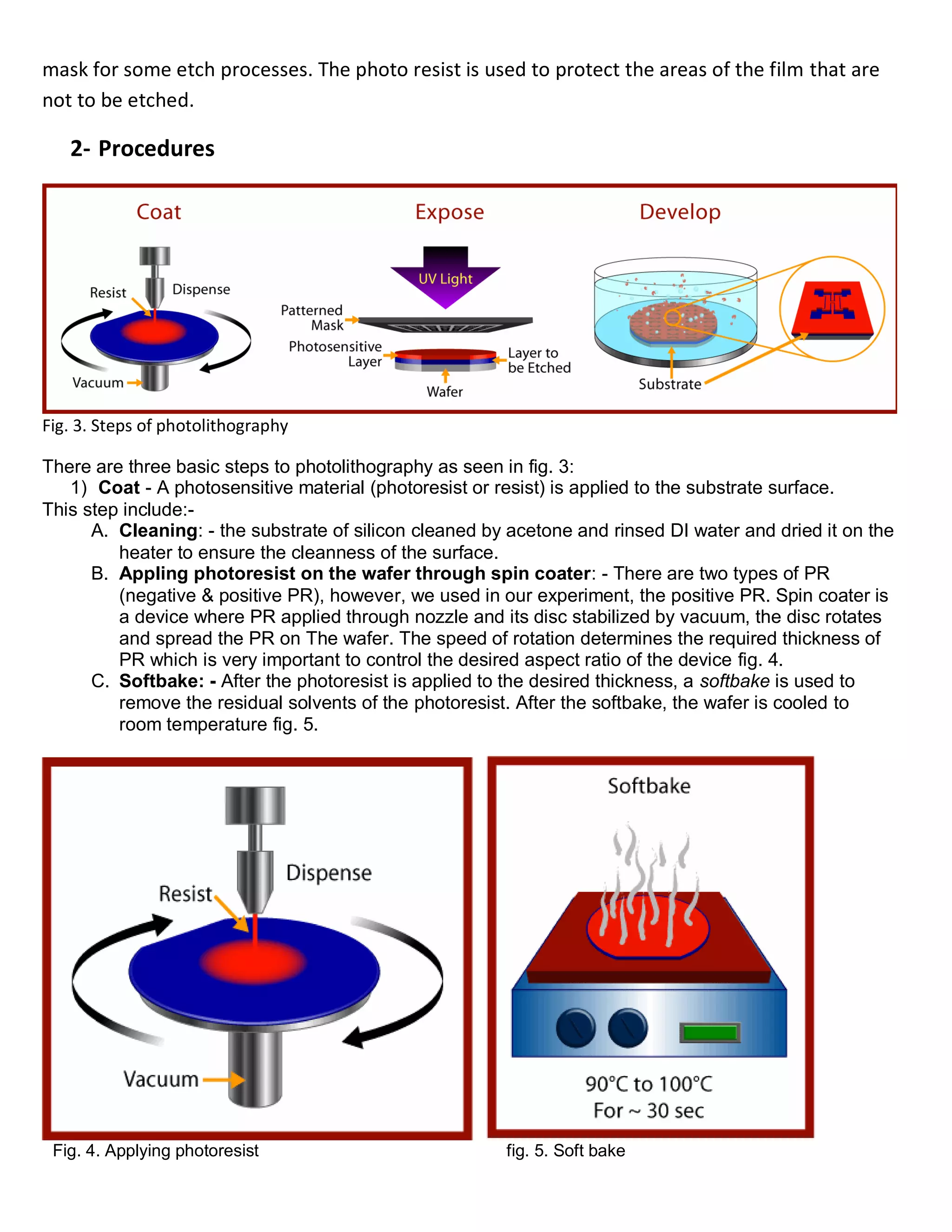 photo lithography for MEMS and developing micro-structures | PDF