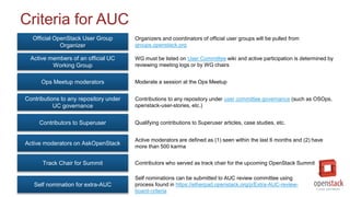 OpenStack AUC Overview | PPT