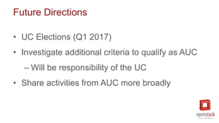 OpenStack AUC Overview | PPT