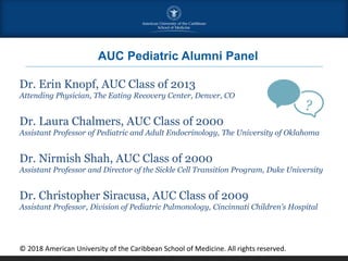 AUC Specialty Choice Webinar | All About Pediatrics | PPTX | Pregnancy | Reproductive Health