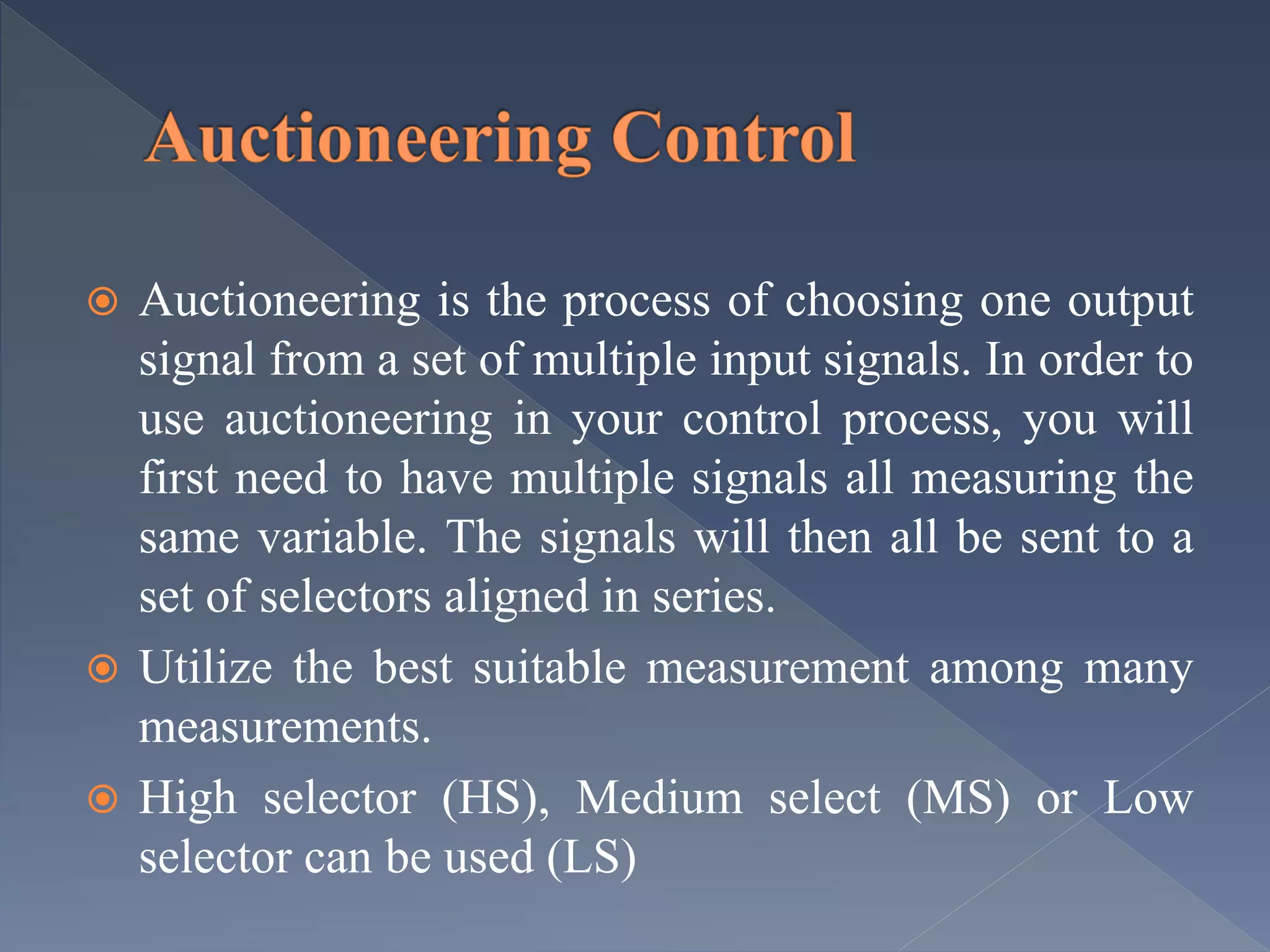 Auctioneering Control For Temperature Using LabVIEW. | PPTX