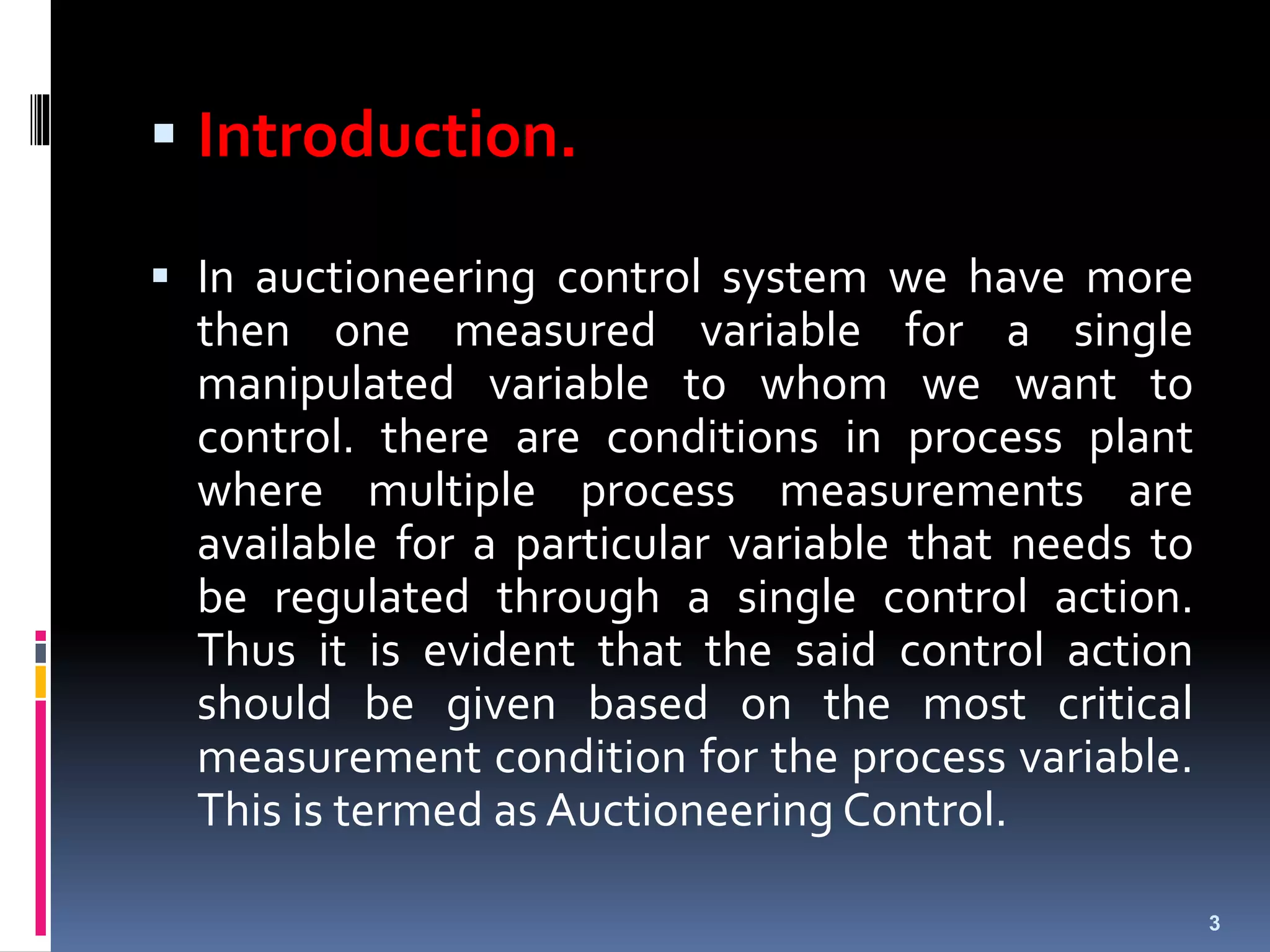 Auctioneering control system | PPTX