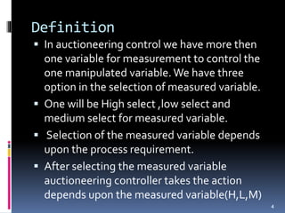 Auctioneering control system | PPTX