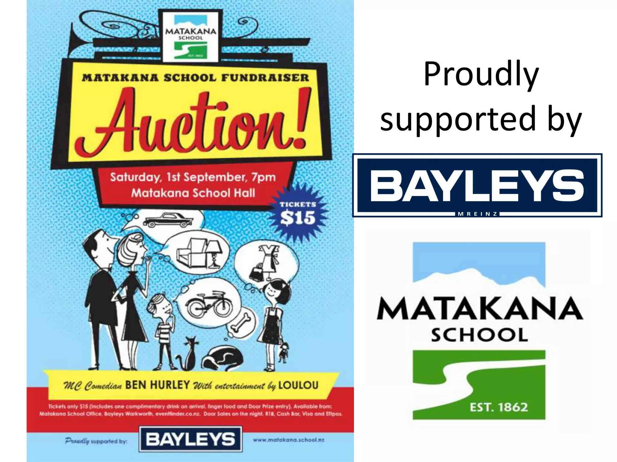 Matakana School Auction Thank You | PPTX
