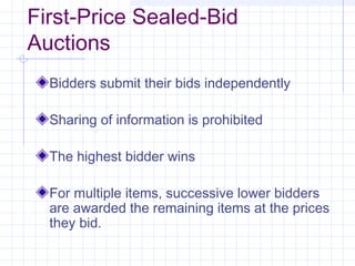 Auction overview | PPT