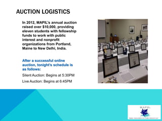 MAPIL Auction PowerPoint 4 3 13 | PPT