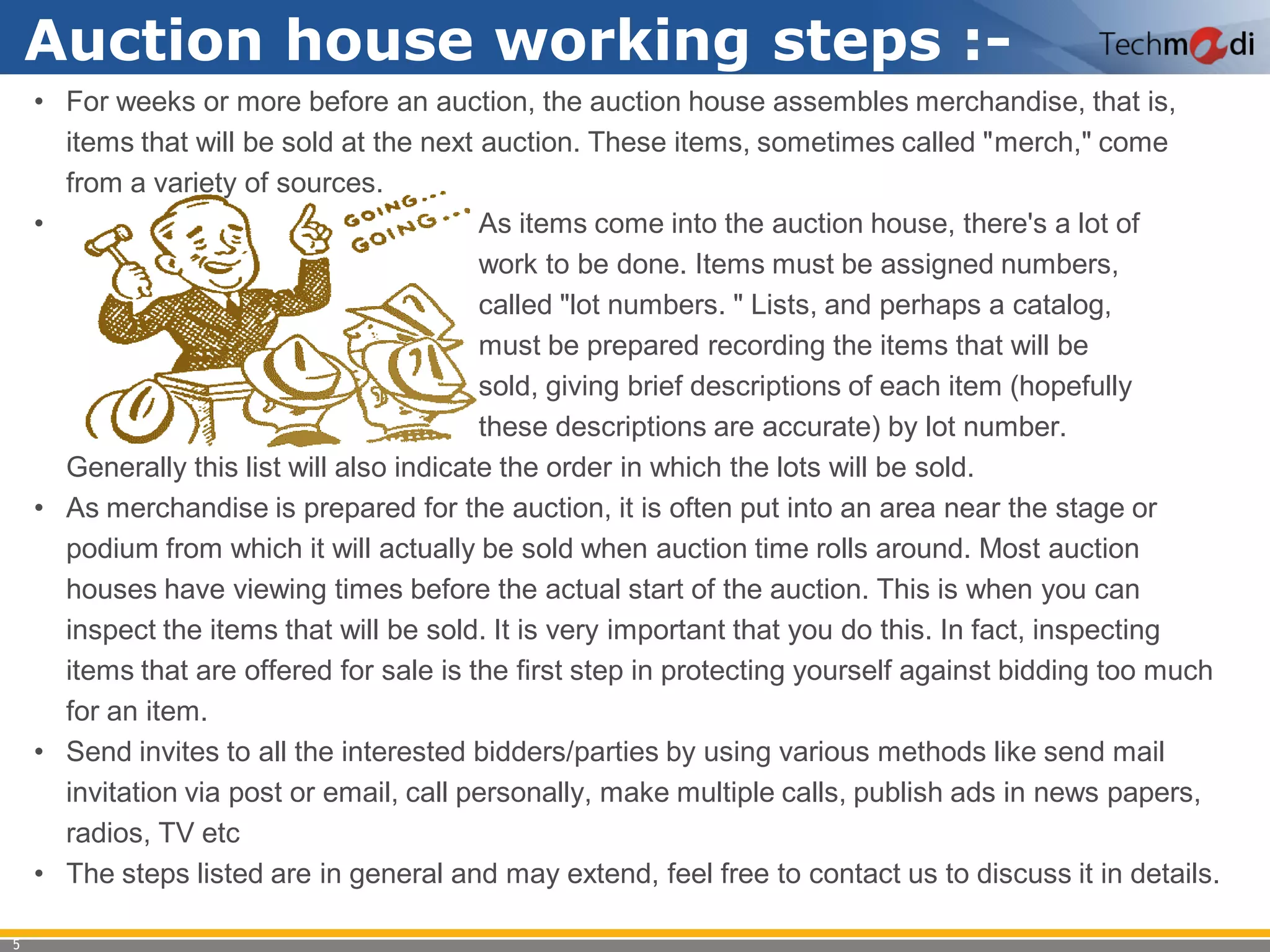 Auction presentation | PDF