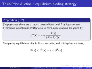 Auction Theory By Krishna | The Revenue Equivalence Principle | PDF