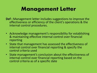 Brief overview on Internal control (Audit) | PPT