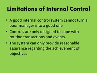 Brief overview on Internal control (Audit) | PPT